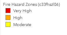 2) FIRE HAZARD ZONES: